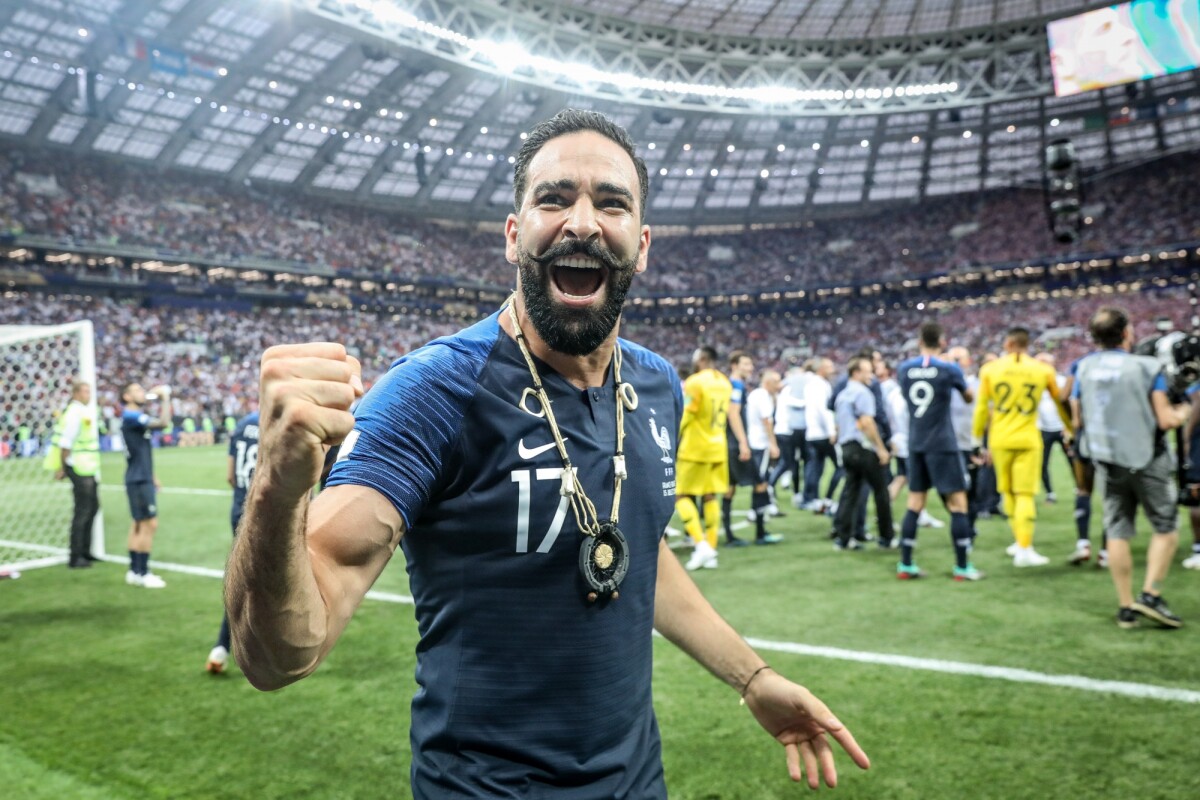 Photo : Adil Rami - Finale de la Coupe du Monde de Football 2018 en ...