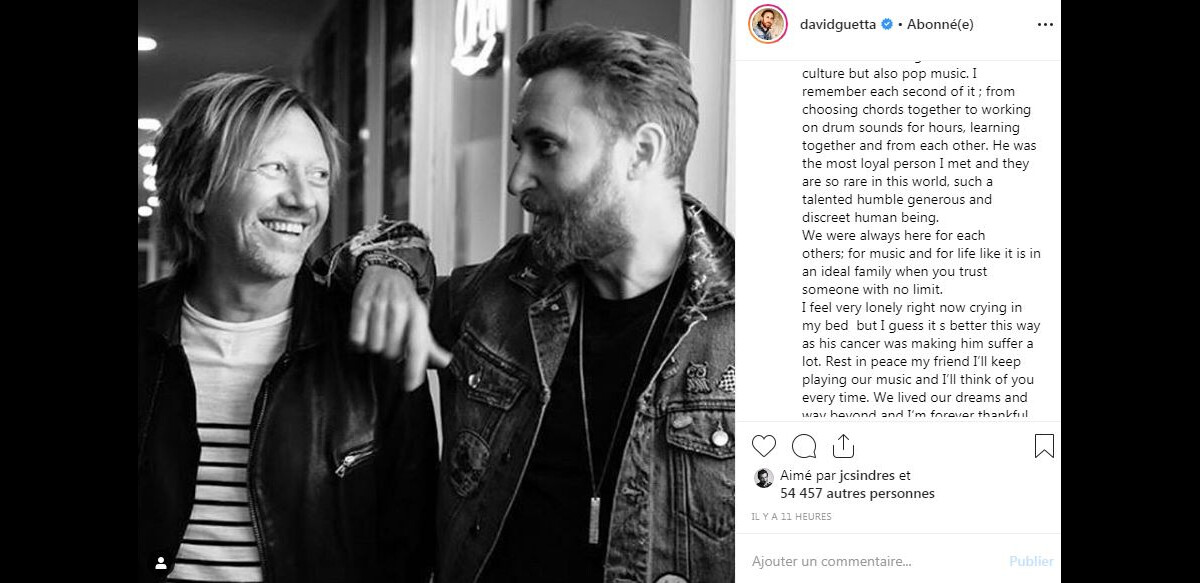 Photo : David Guetta réagit à la mort de son ami et compositeur Fred ...