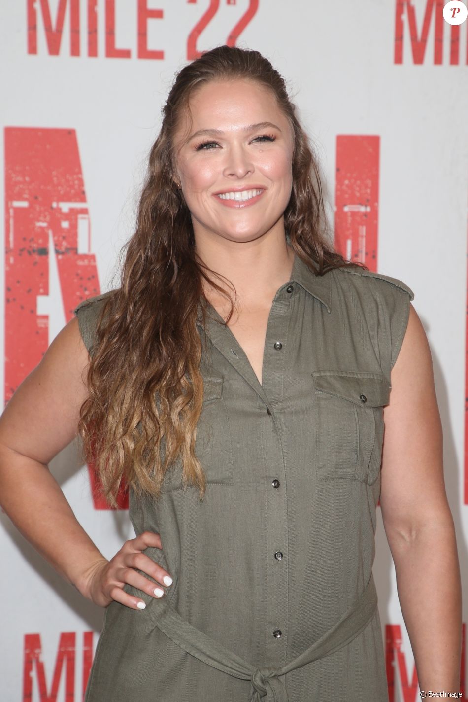 Ronda Rousey - Première du film Mile 22 au Four Seasons à Los Angeles ...