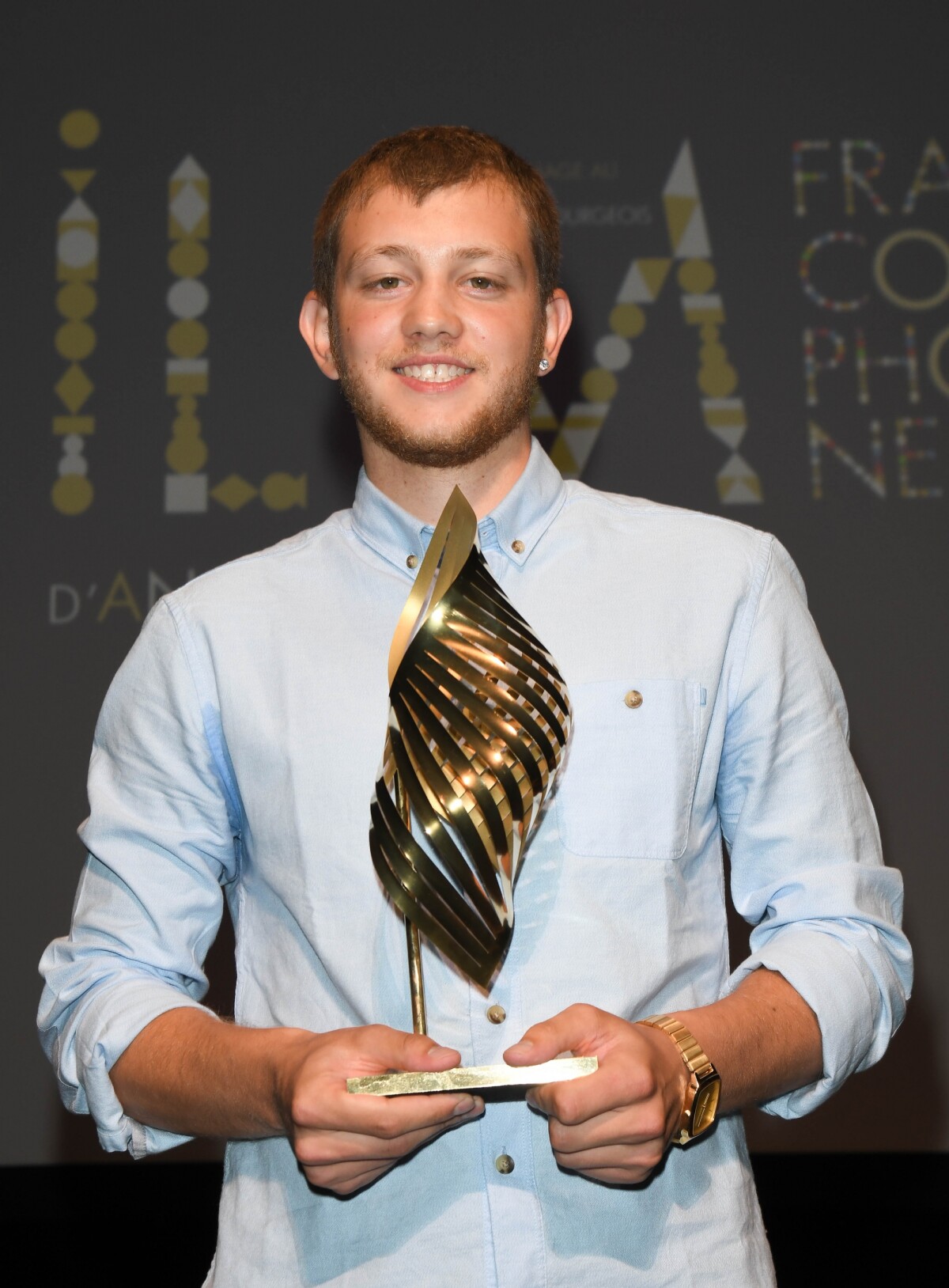 Photo : Anthony Bajon (Valois d'Interprétation pour le film "Au nom de ...