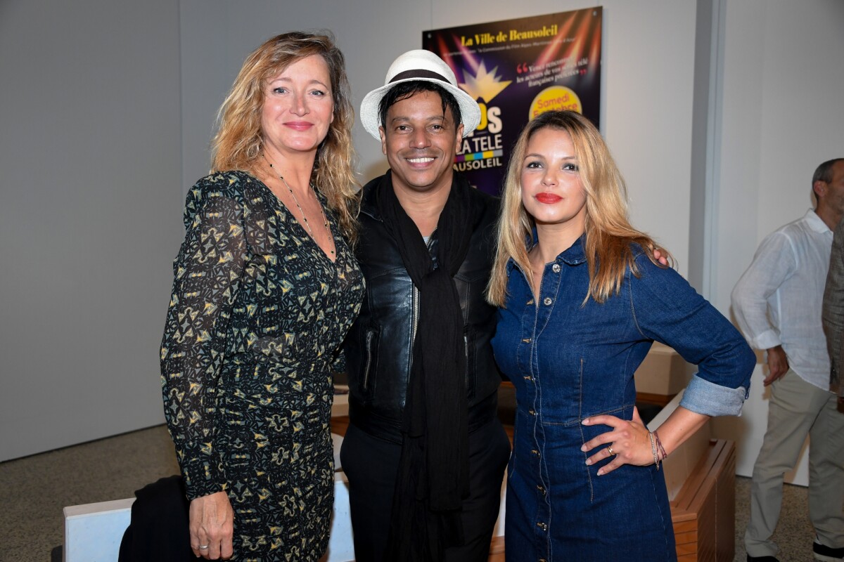 Photo : Exclusif - Julie Ferrier, Louis-Karim Nébati et Séverine Ferrer ...