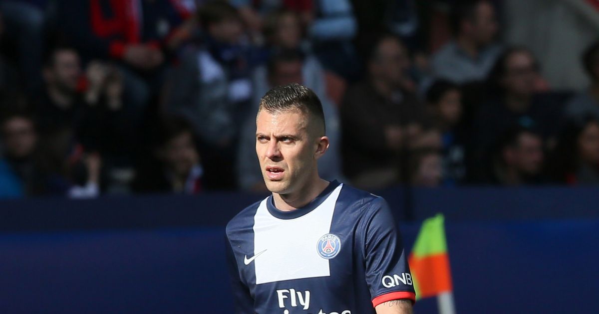 Jérémy Ménez lors du match de football Psg (3) contre Reims (0) au Parc ...