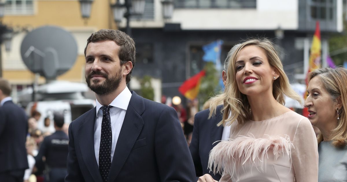 Pablo Casado, Isabel Torres - La famille royale d'Espagne arrive au ...