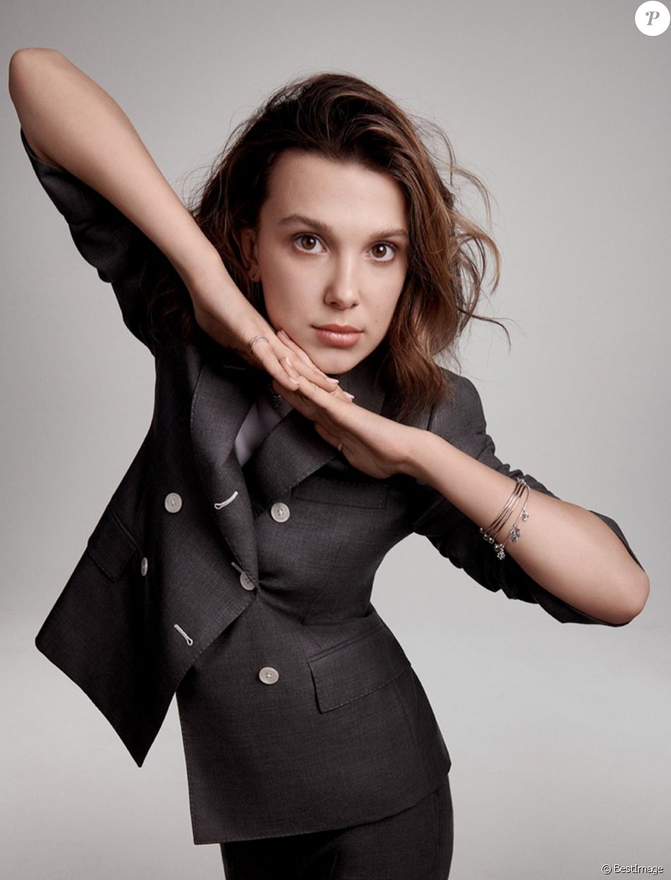 L'actrice Millie Bobby Brown pose pour la campagne de pub du joaillier ...
