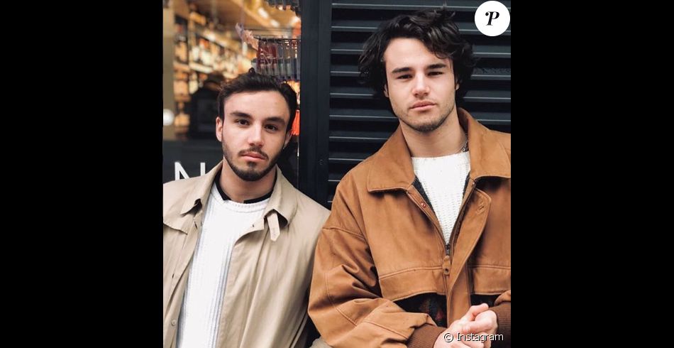 Nathan et Anthony Colette, le 4 janvier 2018. - Purepeople