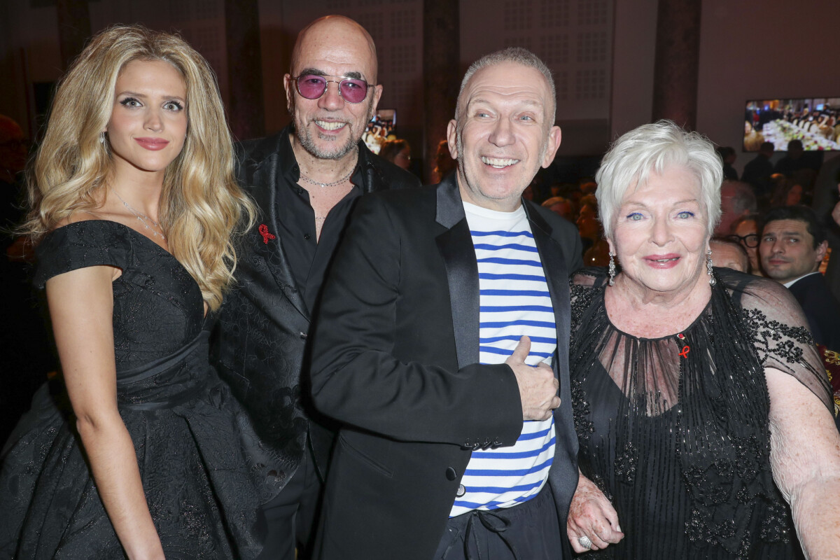 Photo : Pascal Obispo, sa femme Julie Hantson, Jean-Paul Gaultier et ...
