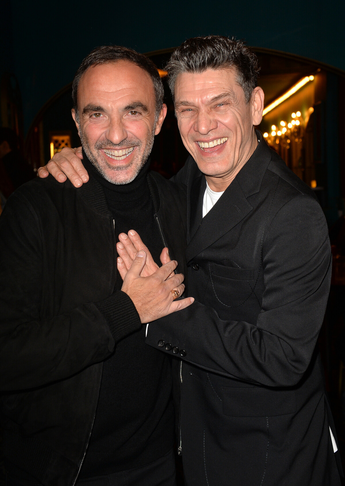 Photo : Nikos Aliagas et Marc Lavoine à la générale de presse du ...