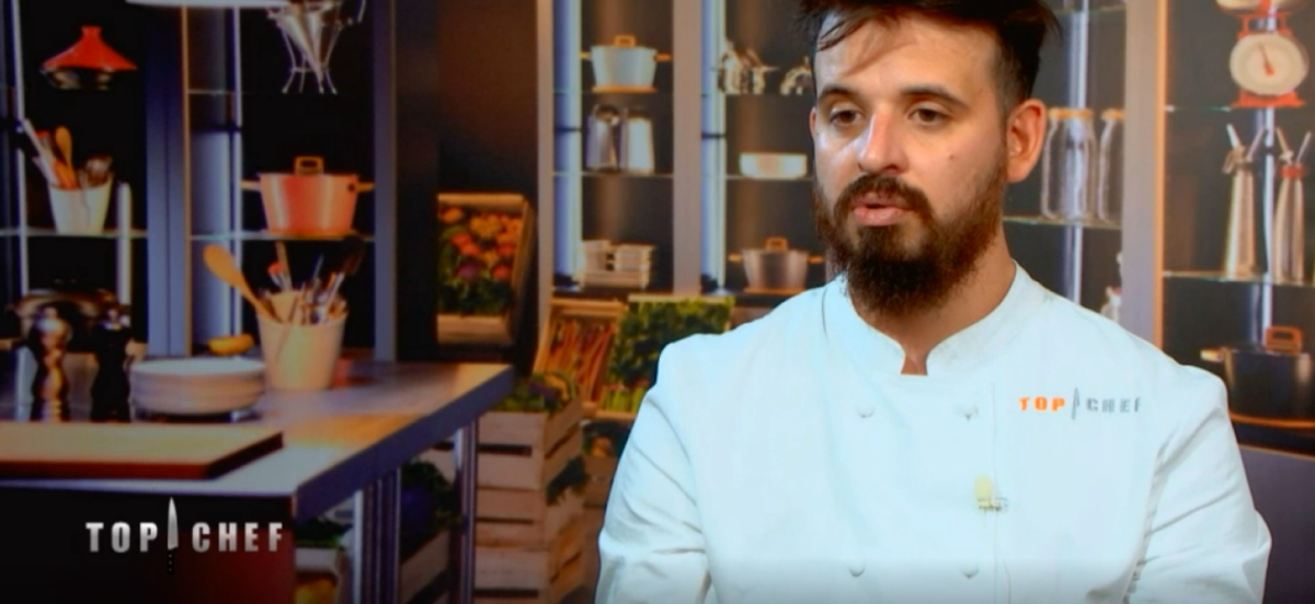 Photo : Adrien lors du deuxième épisode de "Top Chef" saison 11 sur M6 ...