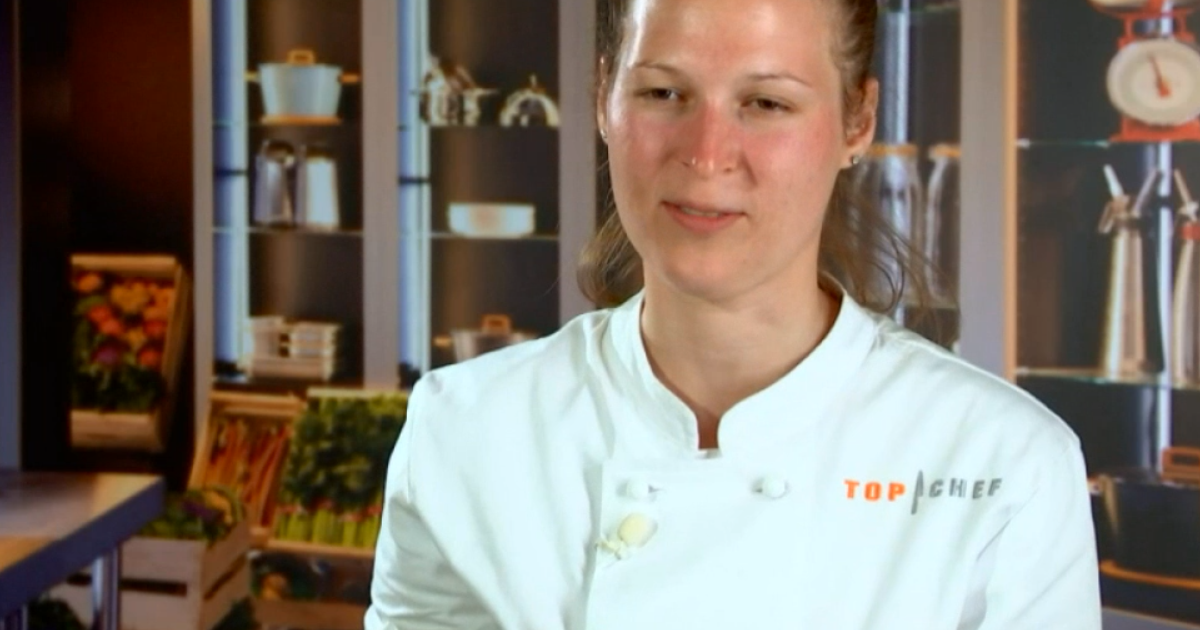 Pauline lors du deuxième épisode de Top Chef saison 11 sur M6, le 26 ...