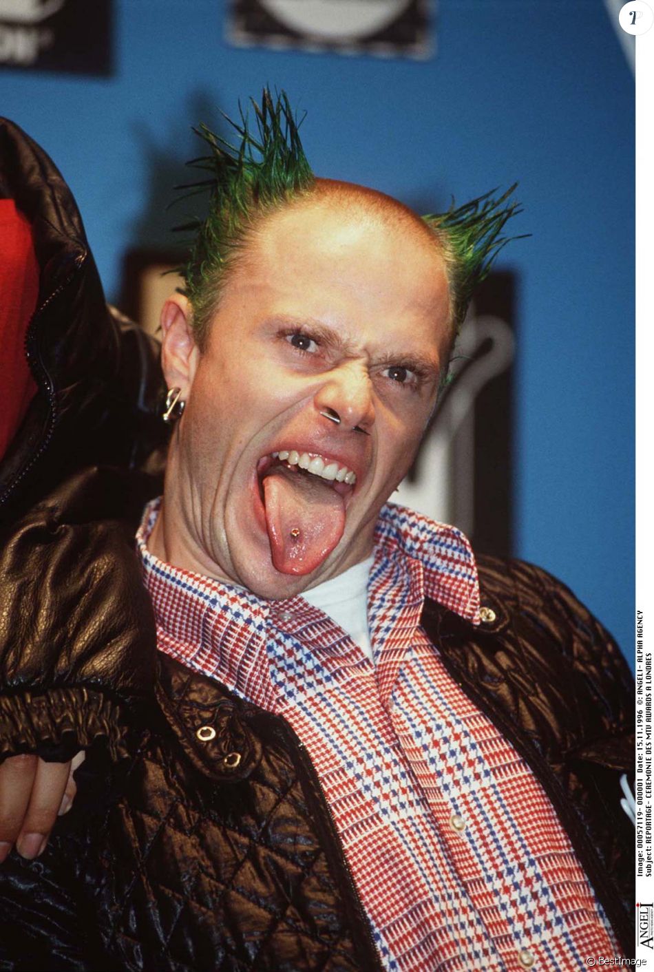 Keith Flint aux MTW Awards, à Londres, en novembre 1996. - Purepeople