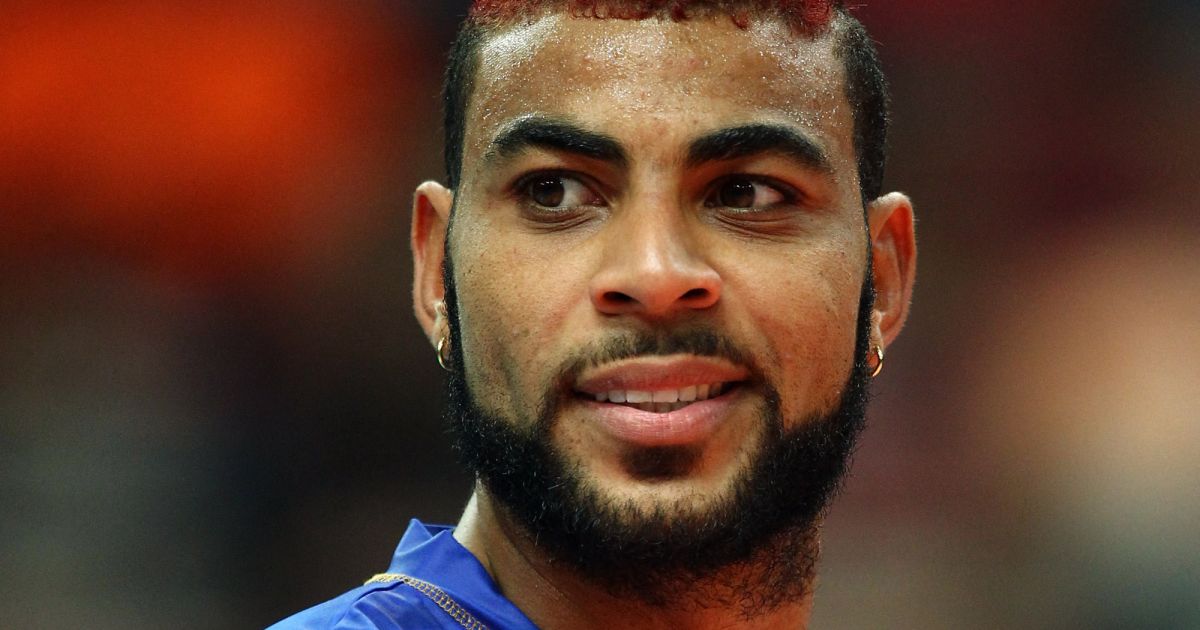 Earvin Ngapeth lors du match France - Allemagne aux championnats du ...