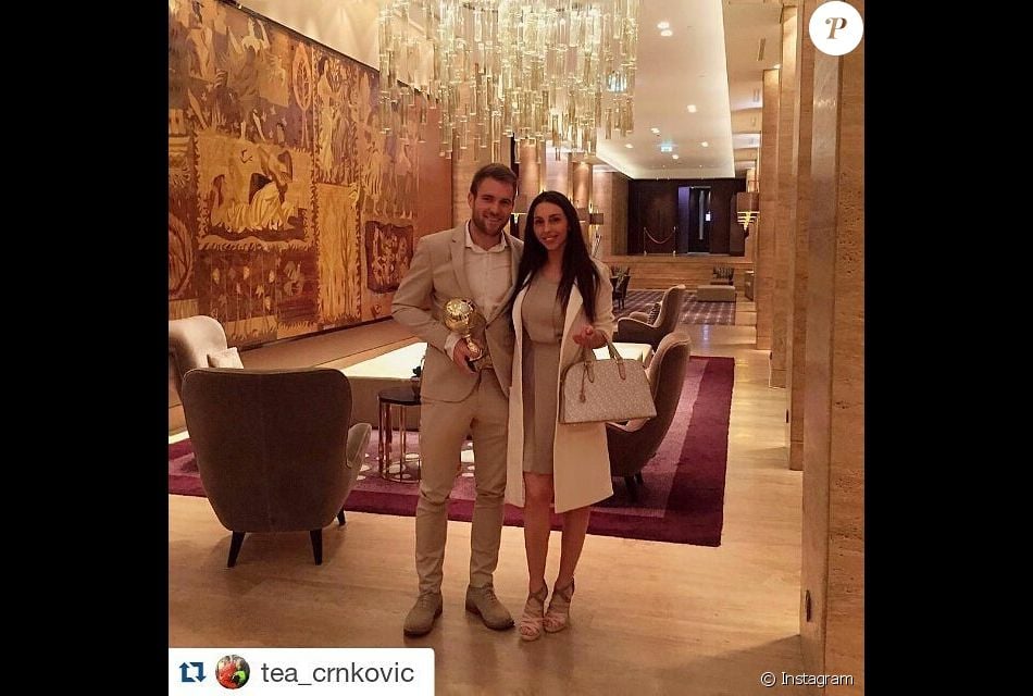 Le footballeur serbe Aleksandar Katai et sa femme Tea Katai, photo ...