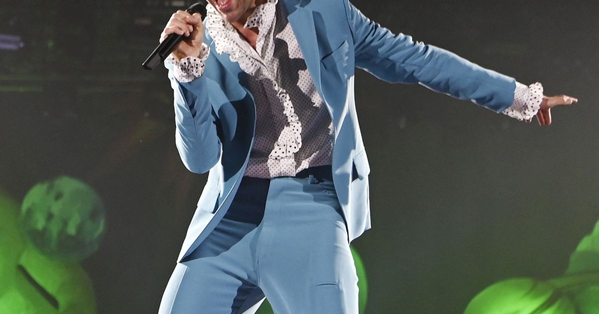 Mika en concert à Padoue en Italie le 1er février 2020. - Purepeople