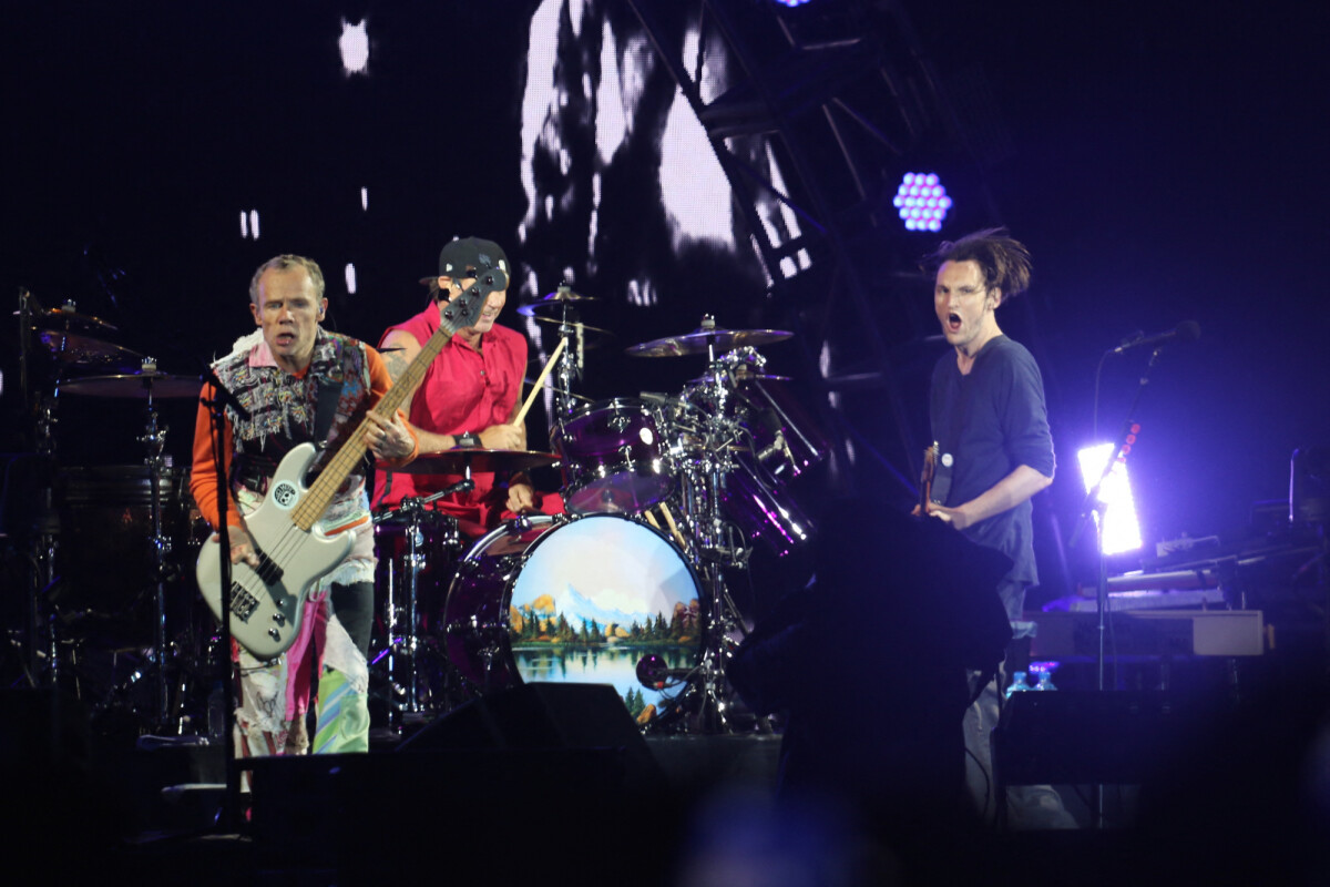Photo : Concert du groupe The Red Hot Chili Peppers lors du festival ...