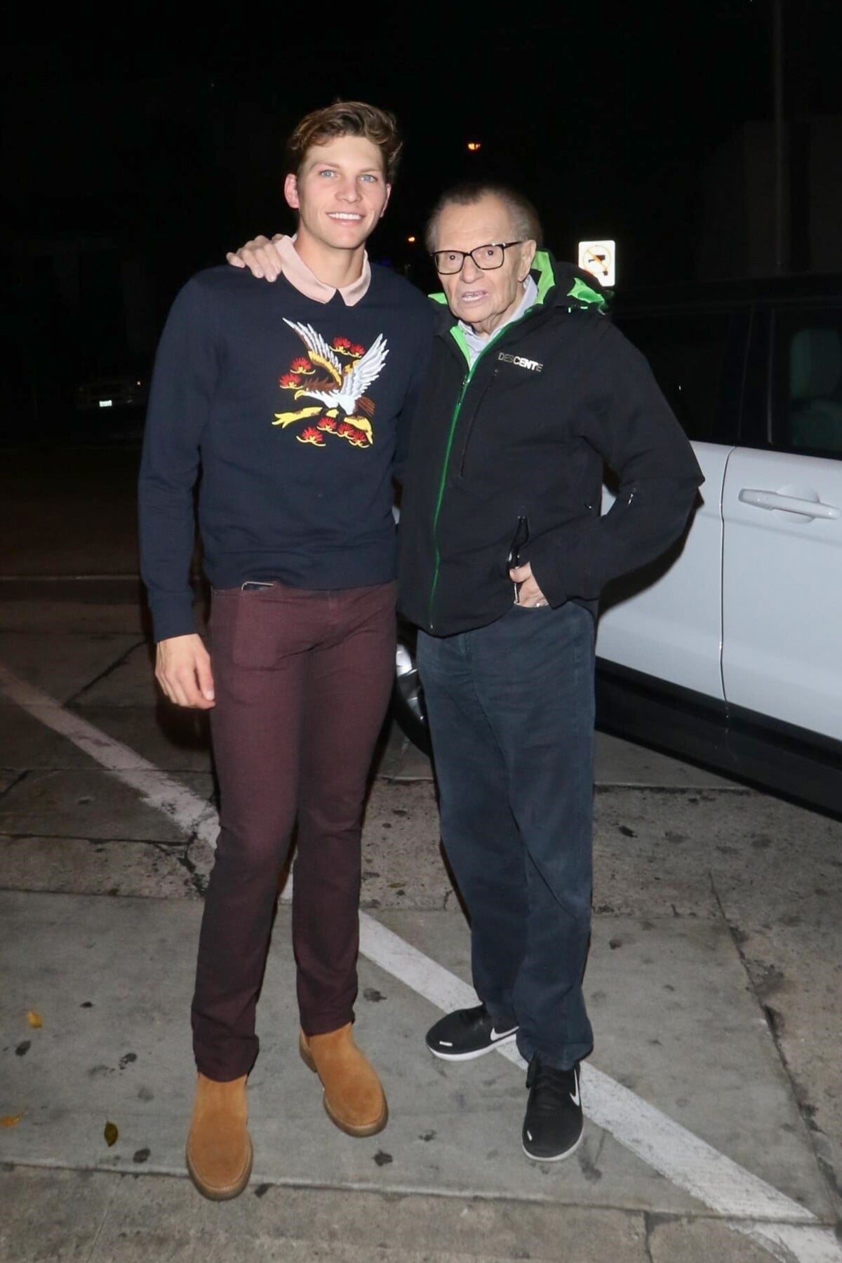 Photo : Larry King dîne avec son fils au restaurant Craig de West ...