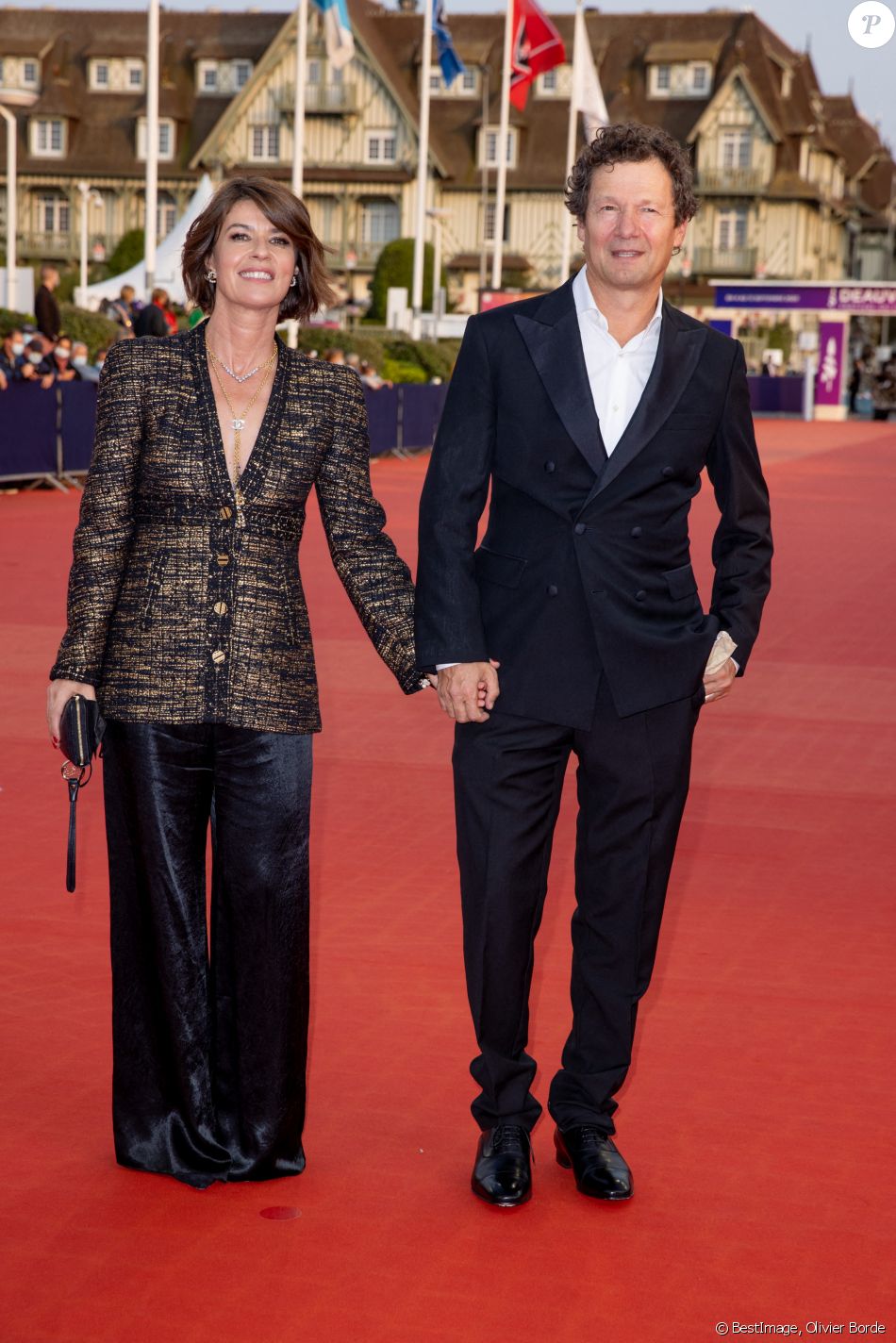 Irène Jacob et son mari Jérôme Kircher à la première de ADN lors du 46e ...