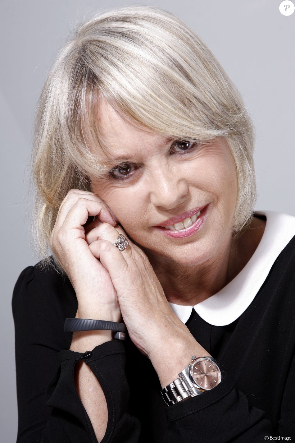 Christine Haas, portrait à Paris, le 17 décembre 2014. - Purepeople
