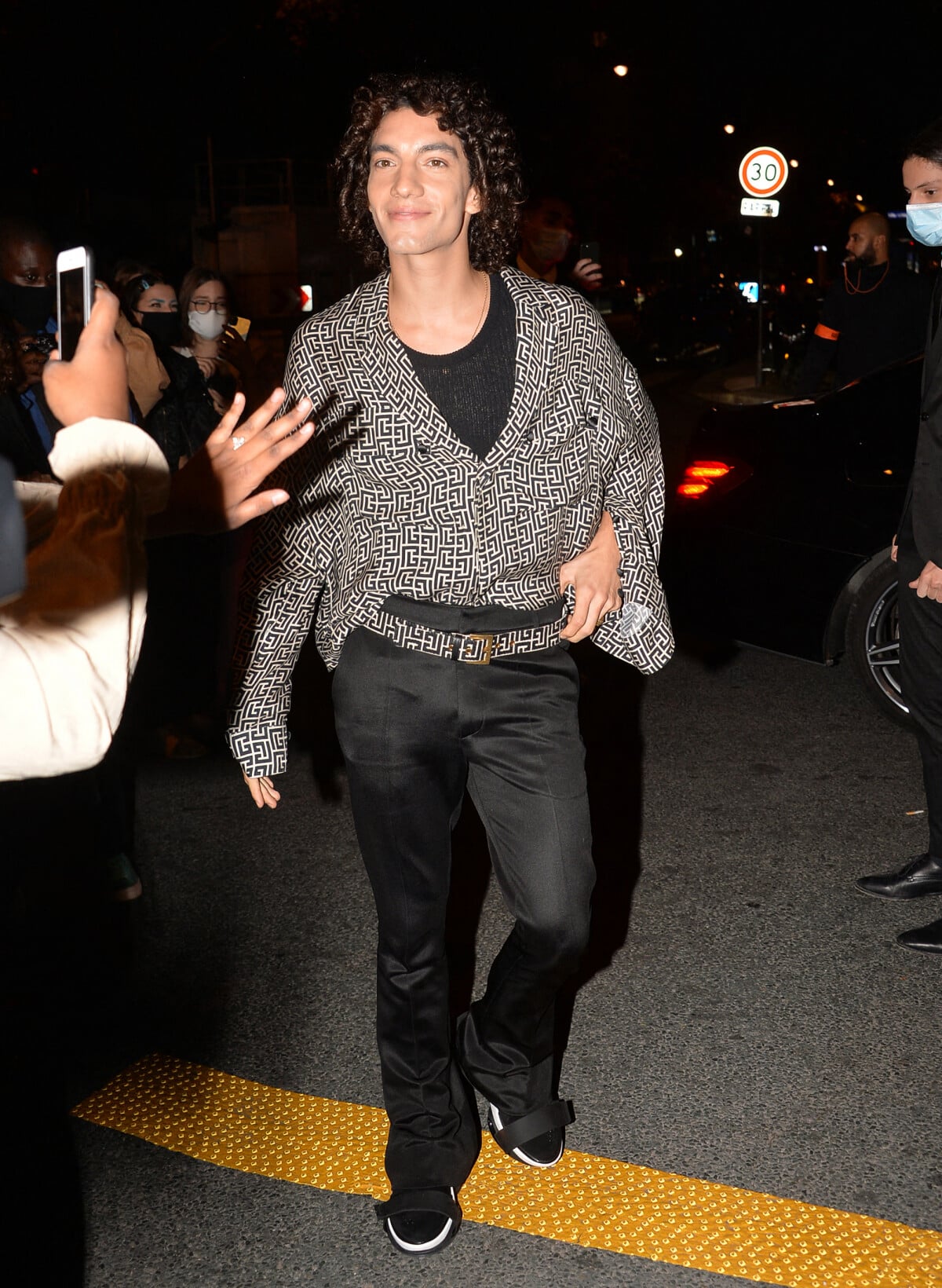Photo : Jorge Lopez (de la série Elite sur Netflix) arrive au défilé de ...