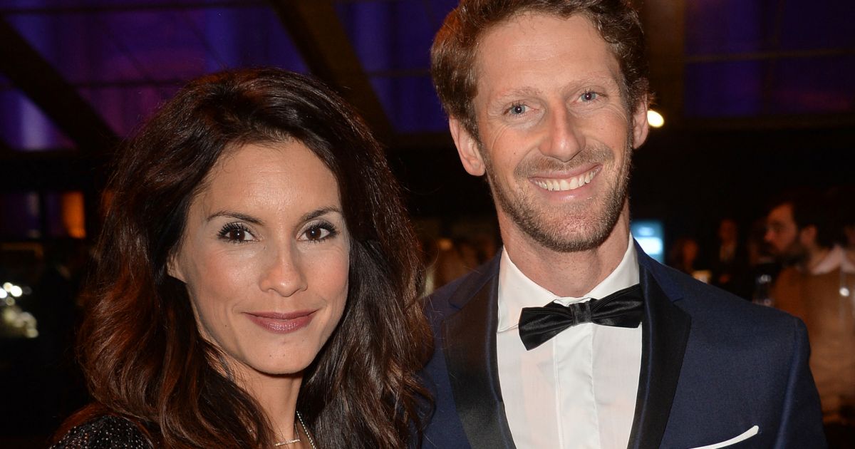 Romain Grosjean et sa femme Marion Jollès à la 35ème cérémonie de remise des grands prix du ...