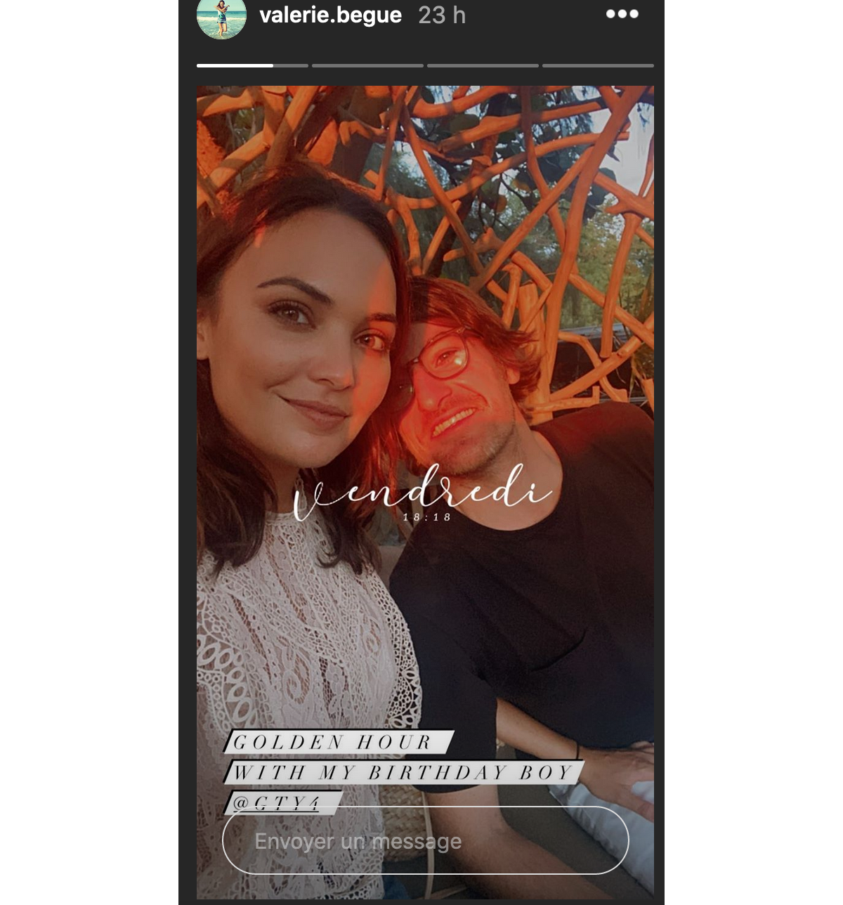 Photo : Valérie Bègue à la Réunion avec son chéri pour le mariage de ...