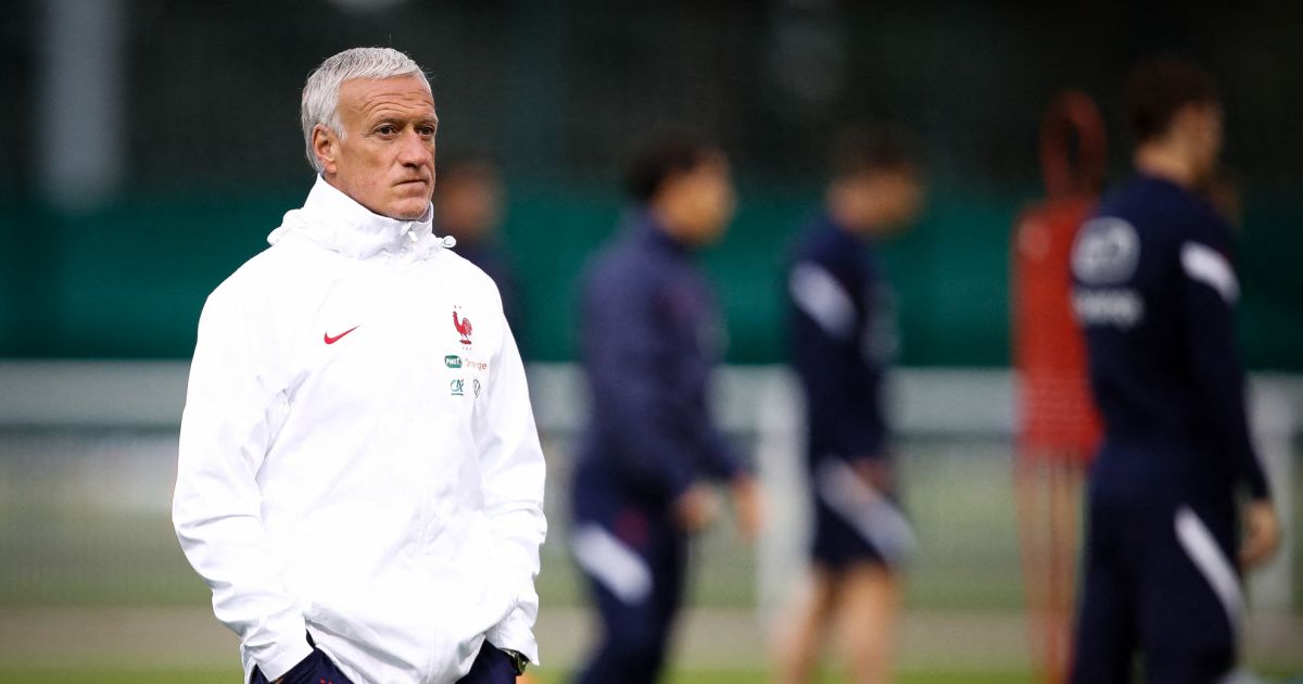 Didier Deschamps ( sélectionneur - entraineur - France ) - Entrainement de l'équipe de France de ...