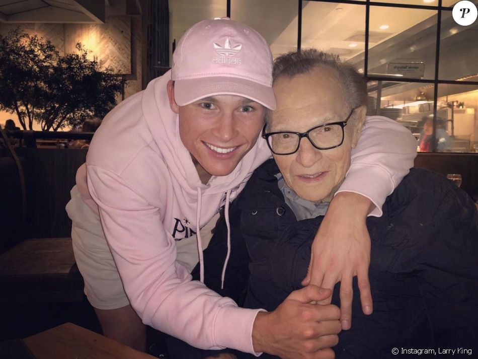 Larry King et son fils Cannon. Novembre 2019. - Purepeople