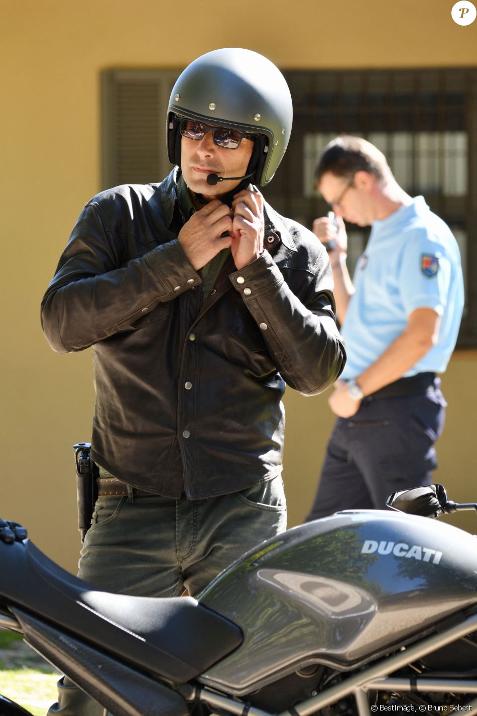 Franck Semonin durant le premier jour de tournage de la nouvelle saison ...