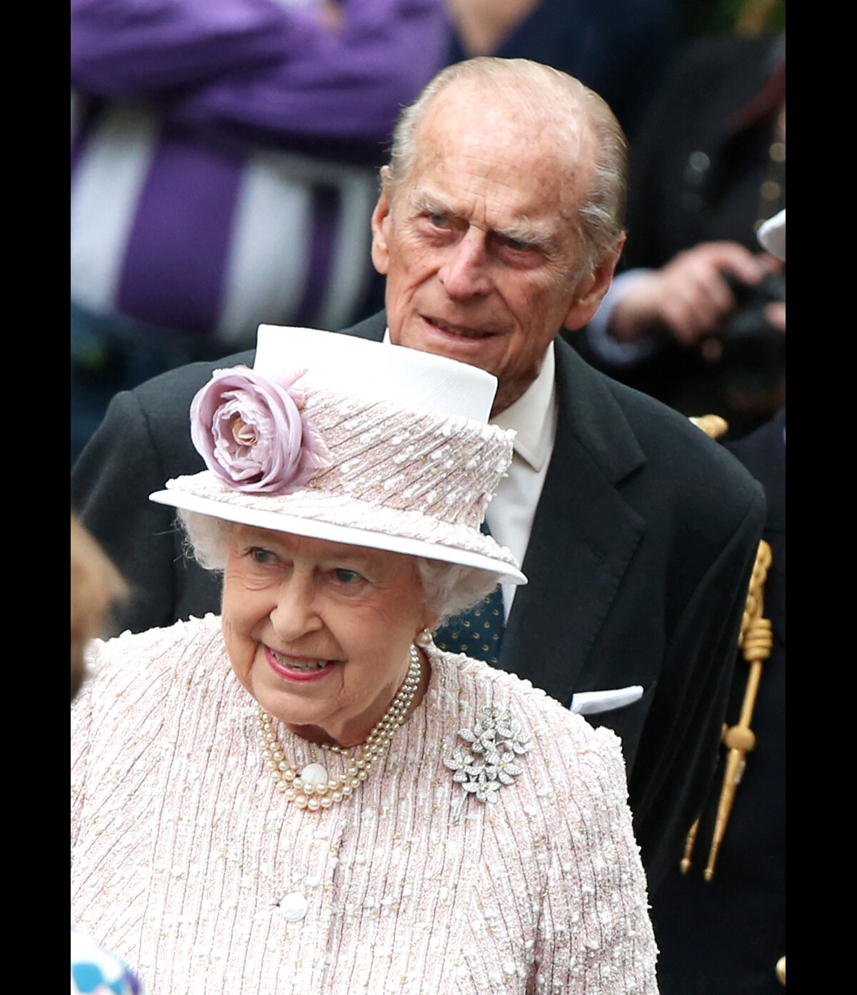 Photo : Le prince Philip, duc d'Edimbourg, la reine Elizabeth II d ...