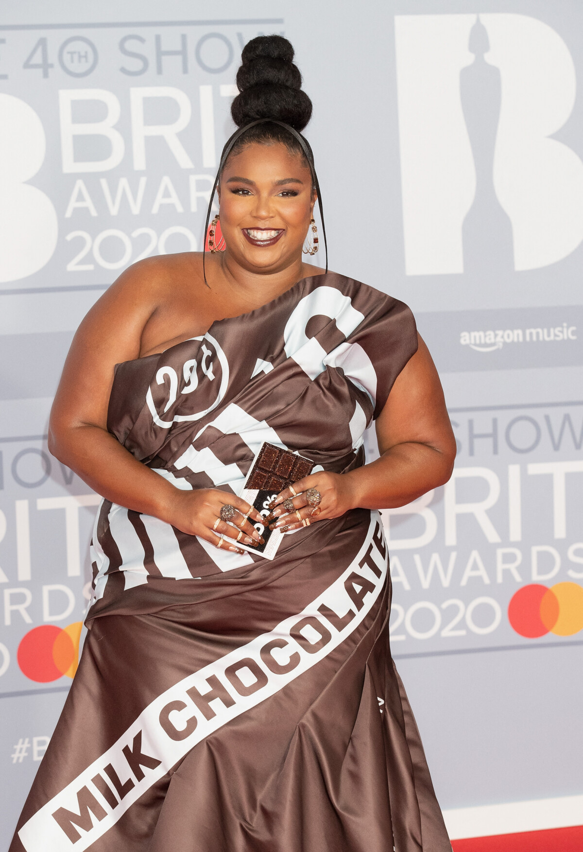 Photo : Lizzo - Photocall des BRIT Awards 2020 à The O2, Peninsula ...