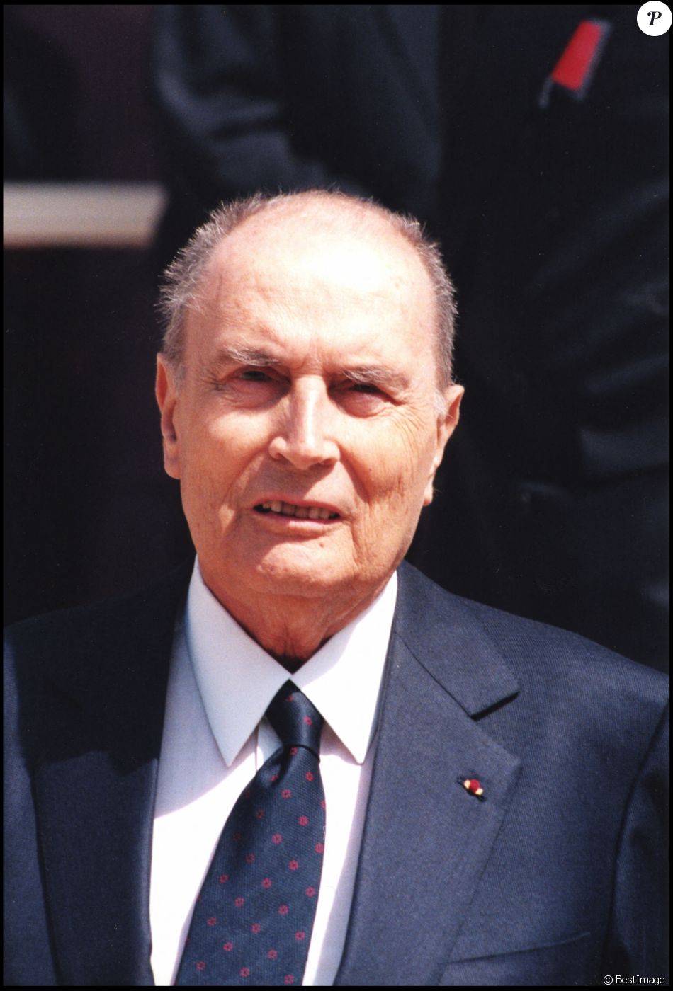 François Mitterrand au 50ème anniversaire de la fin de la Seconde ...