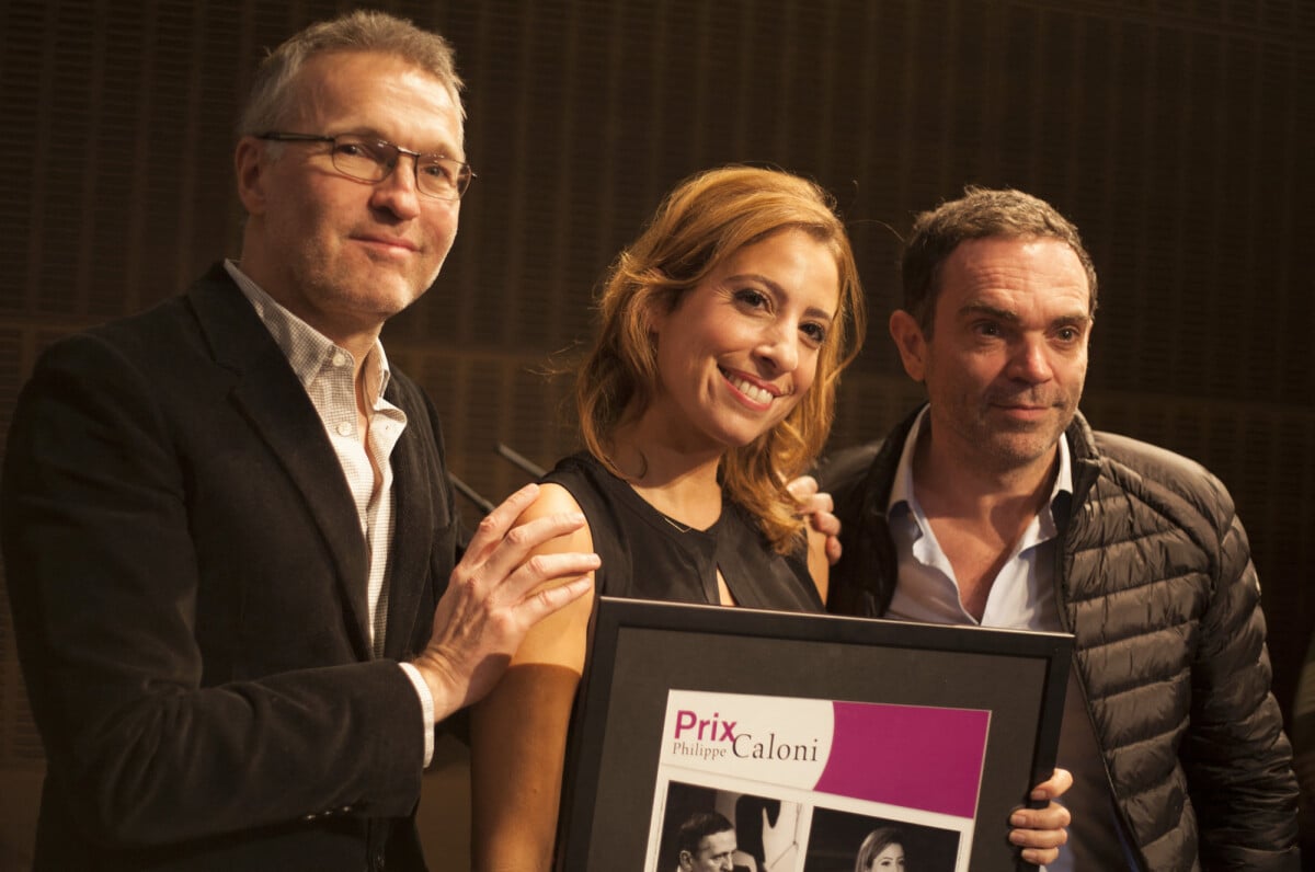 Photo : Laurent Ruquier, Léa Salamé (lauréate 2015) et Yann Moix ...