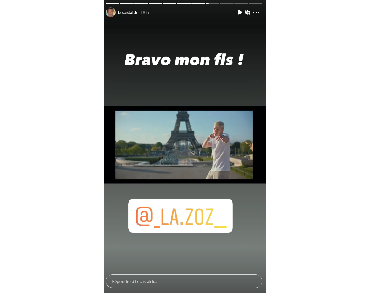 Photo : Benjamin Castaldi fier de son fils Enzo qui se lance dans le ...