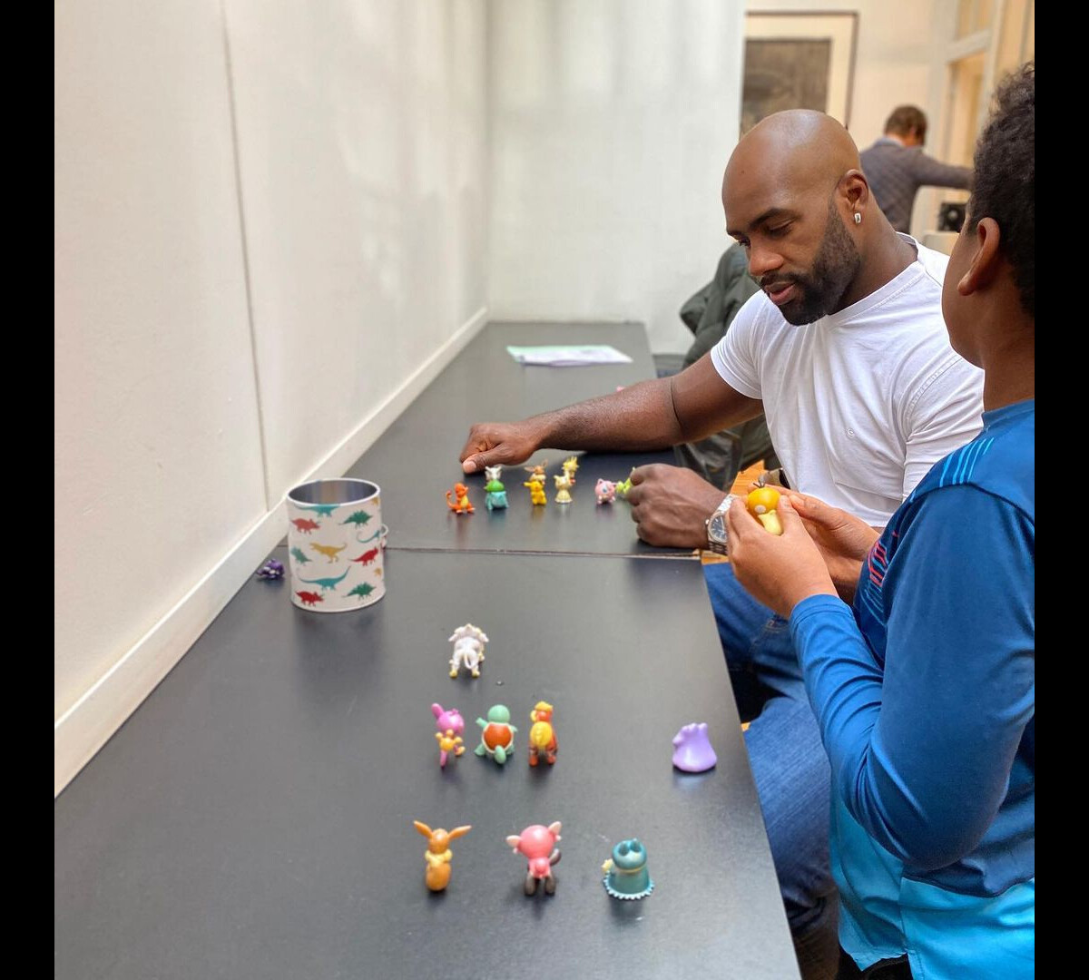 Photo : Teddy Riner et son fils Eden. - Purepeople