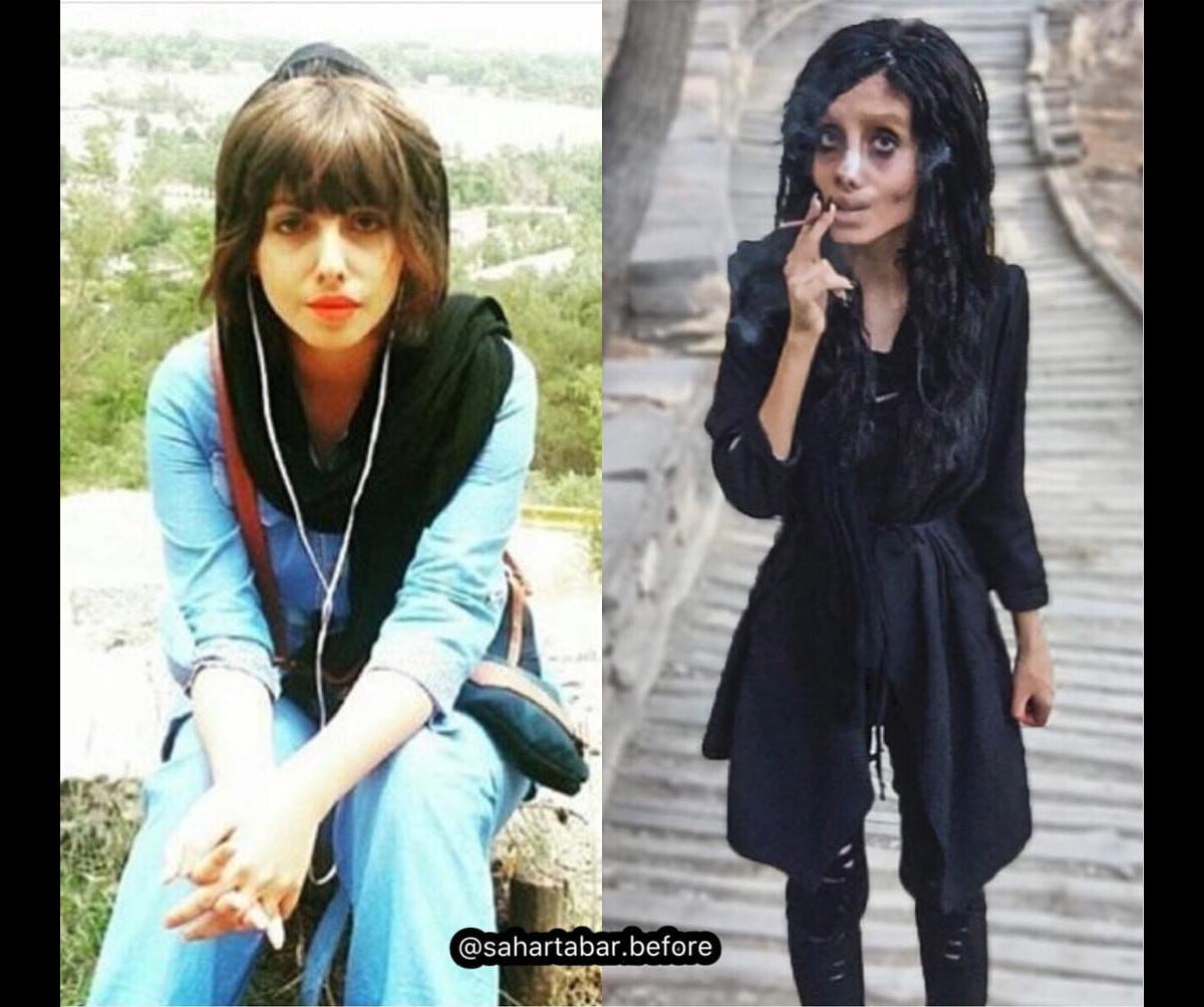 Photo : Fatemeh Kishvand alias Sahar Tabar, "sosie zombie" d'Angelina ...