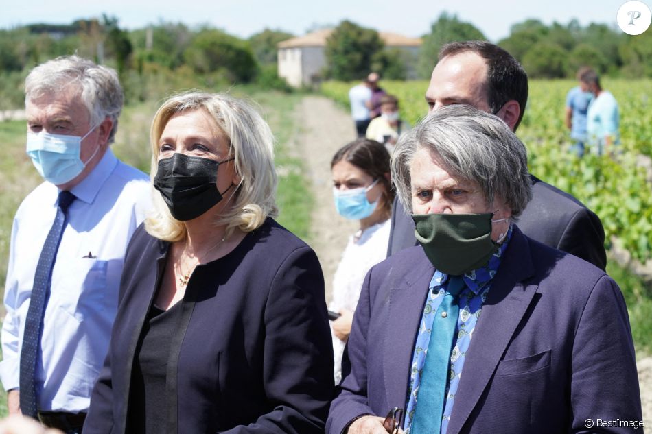 Jean-Paul Garraud, candidat RN pour l'occitanie, Marine Le Pen ...