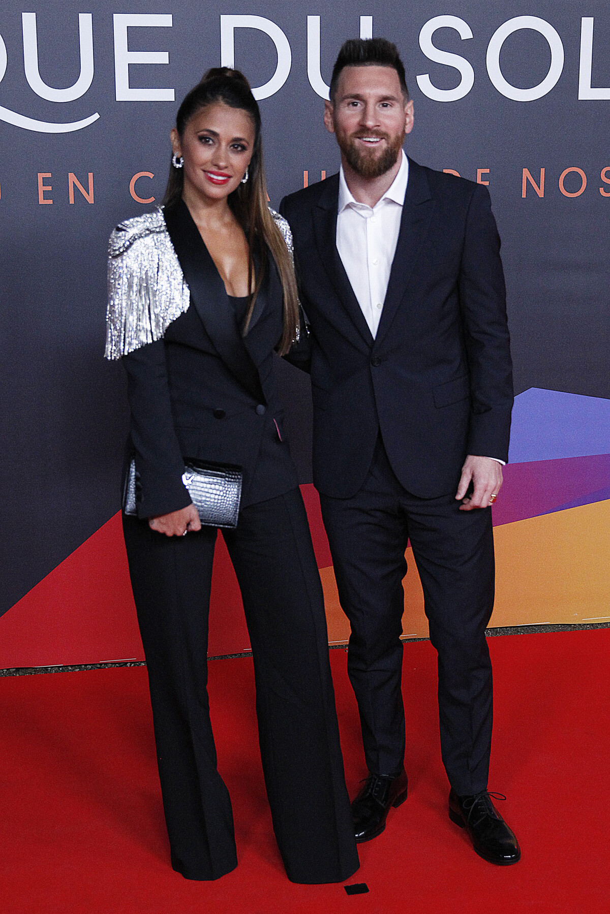 Photo : Lionel Leo Messi et sa femme Antonella Roccuzzo à la première ...