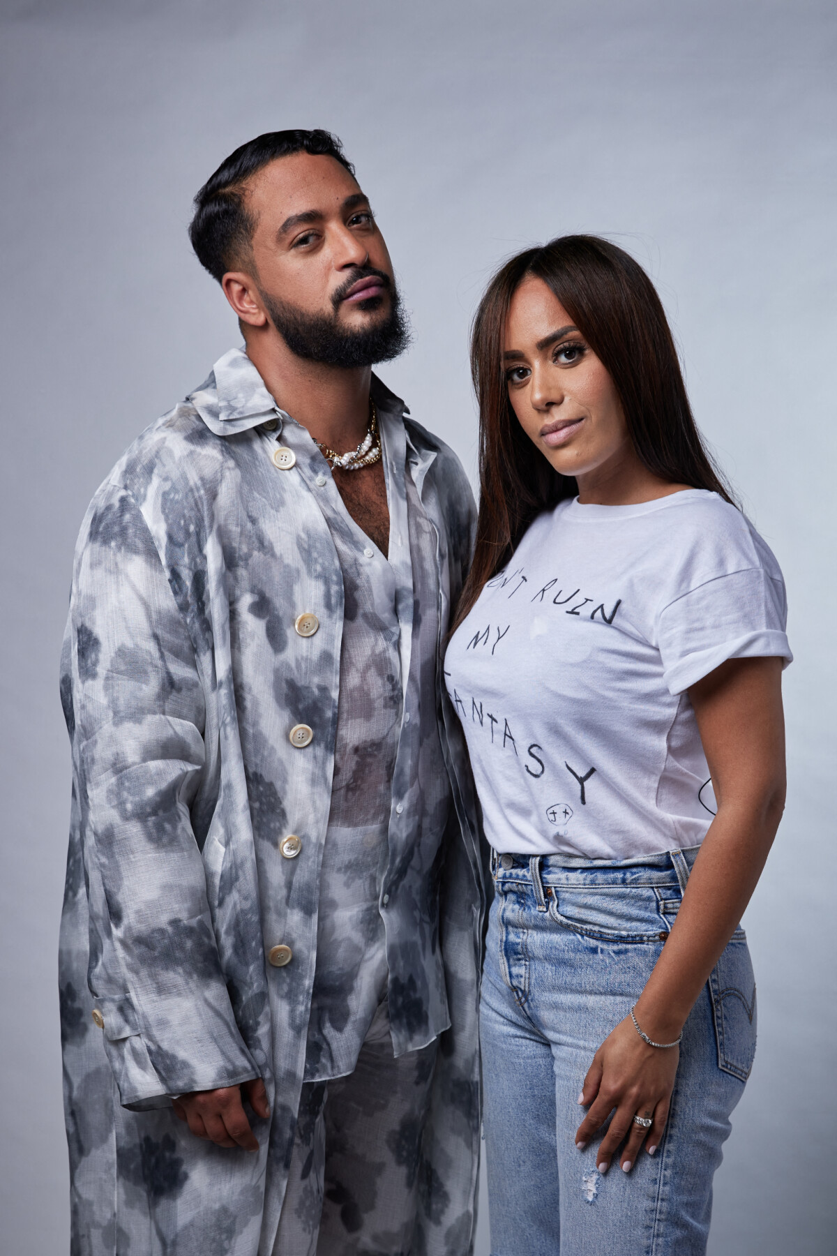 Photo : Exclusif - Slimane et Amel Bent - Studio - Enregistrement de l ...