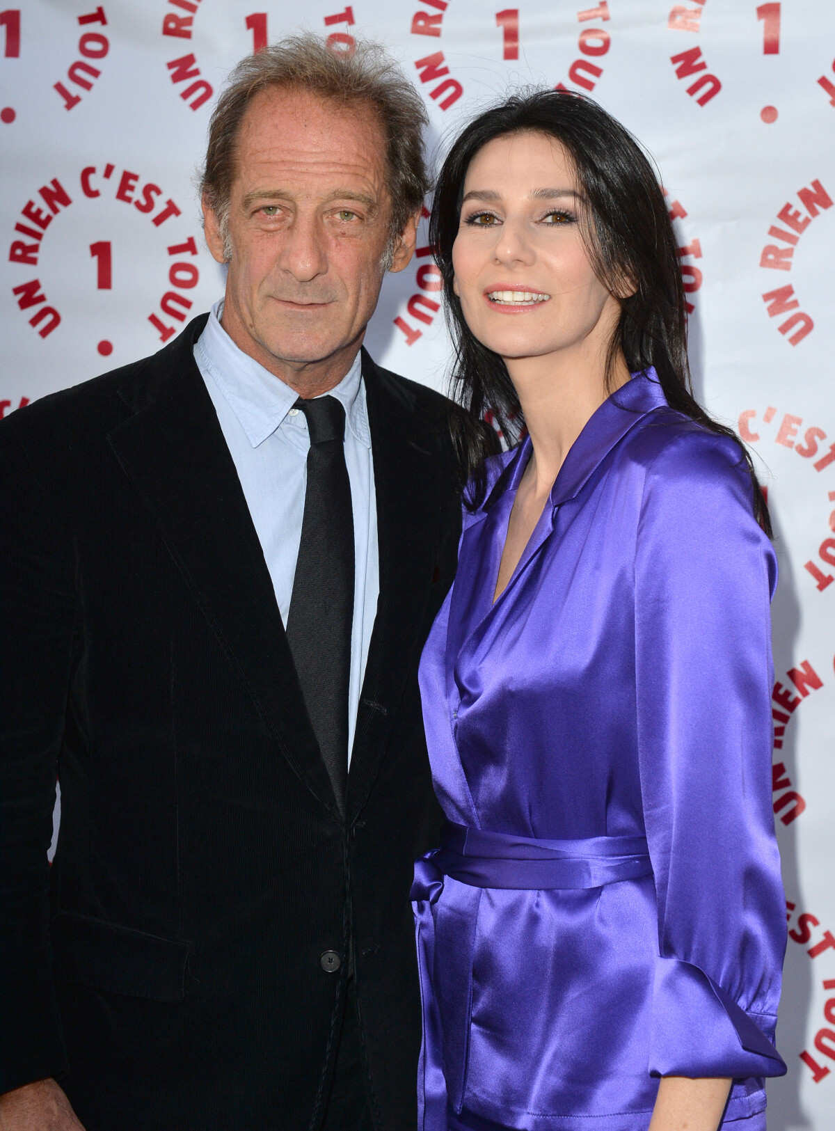 Photo : Vincent Lindon et Marie Drucker lors d'une visite privée et d ...