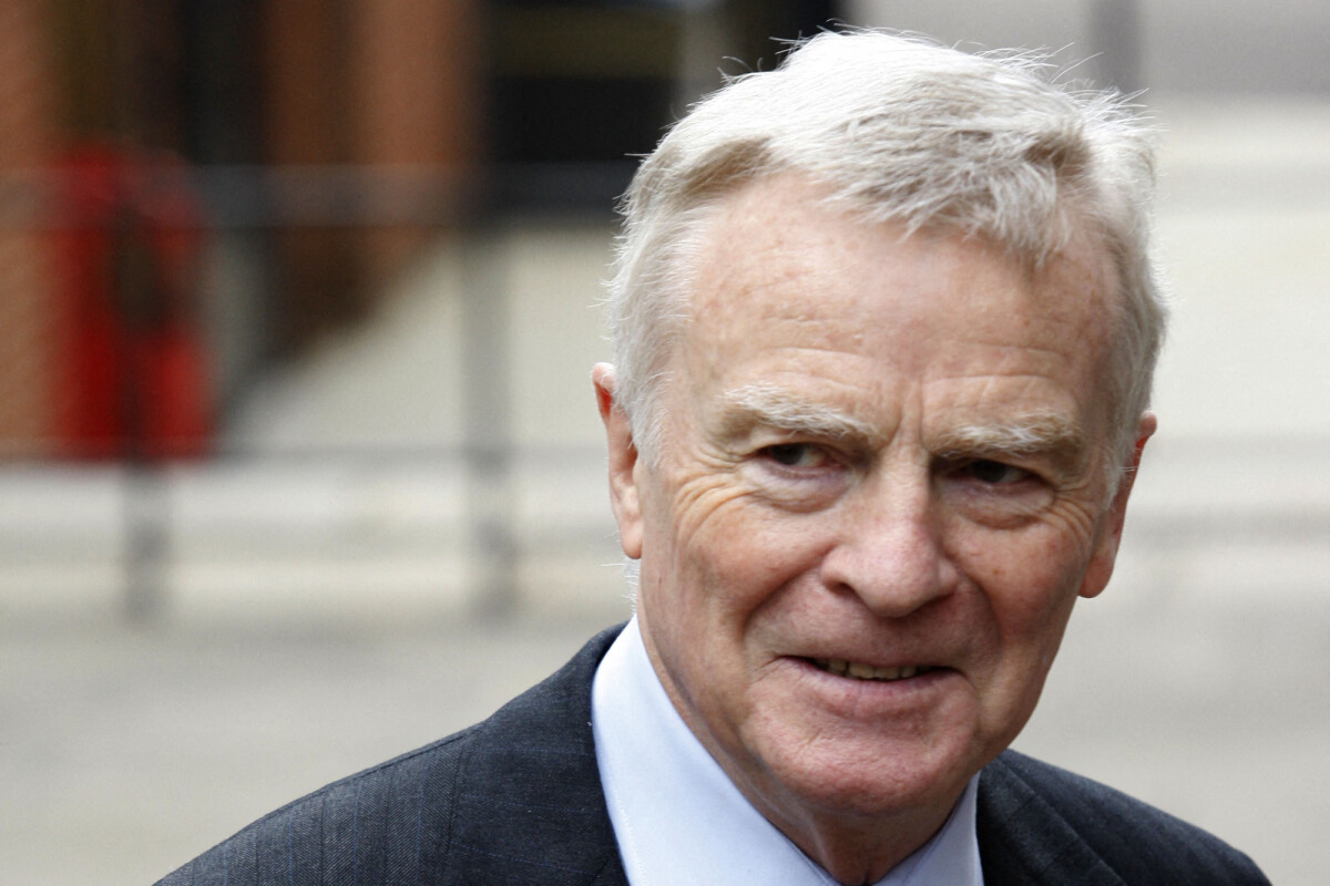 Photo : Archives - Max Mosley l'ancien patron de la Fédération ...