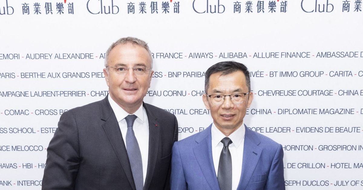 Marc-Antoine Jamet (LVMH), Shaye Lu (Ambassadeur de Chine) - Déjeuner ...