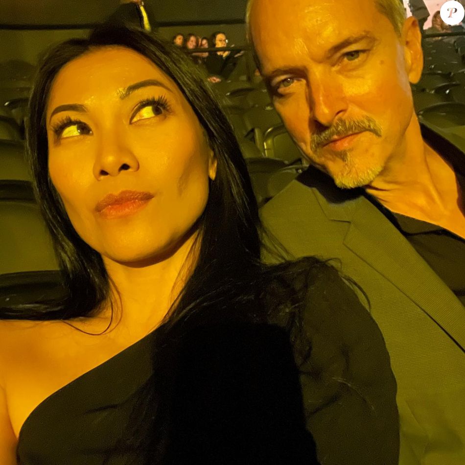 Anggun et son époux sur Instagram. Le 13 avril 2022. - Purepeople