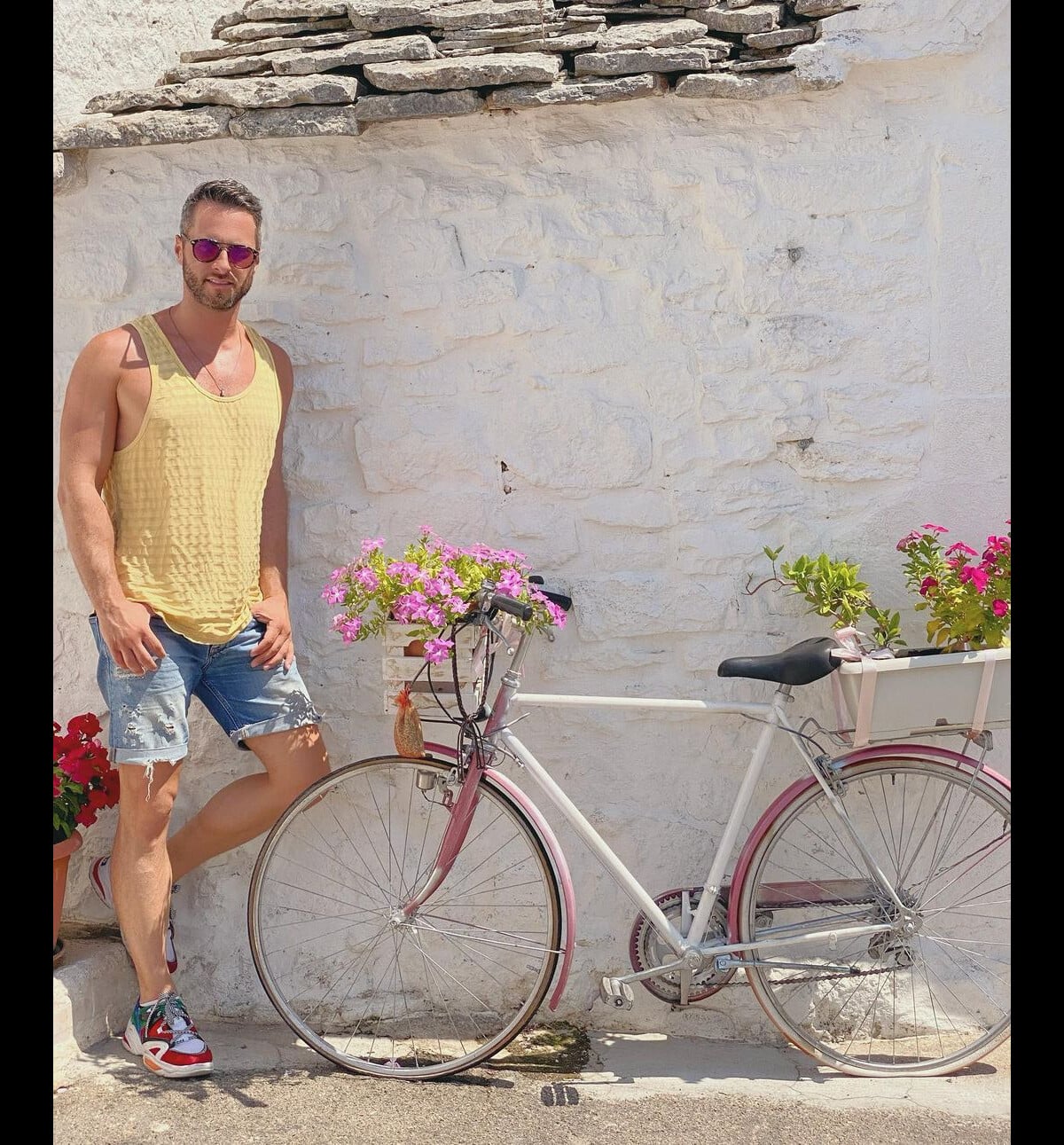 Photo : Christian Millette en Italie, août 2021. - Purepeople