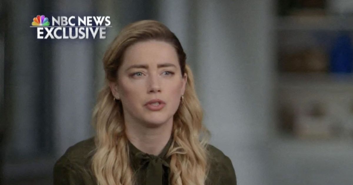 Amber Heard lors d'une interview exclusive dans l'émission Today sur ...