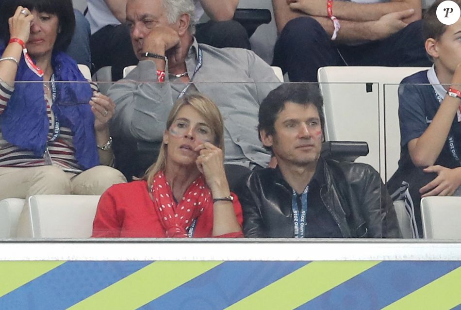 Nathalie Simon et son mari Tanguy Dadon au match de l'Euro 2016 France ...