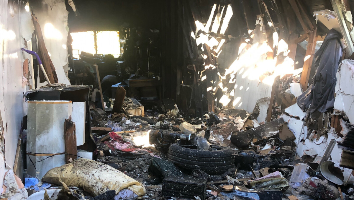 Photo : La maison de Lynne Mishele à Los Angeles dévastée. - Purepeople