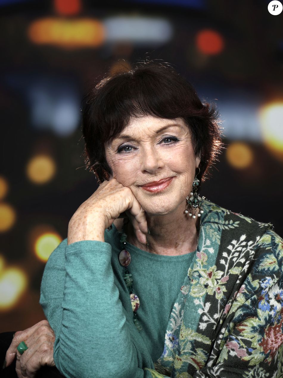 Portrait de Anny Duperey, lors de l'enregistrement de l'émission Chez ...