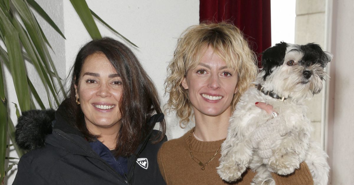 Lola dewaere, Sara Mortensen pour Astrid et Raphaëlle avec le chien de Sara qui s'appelle Lily ...
