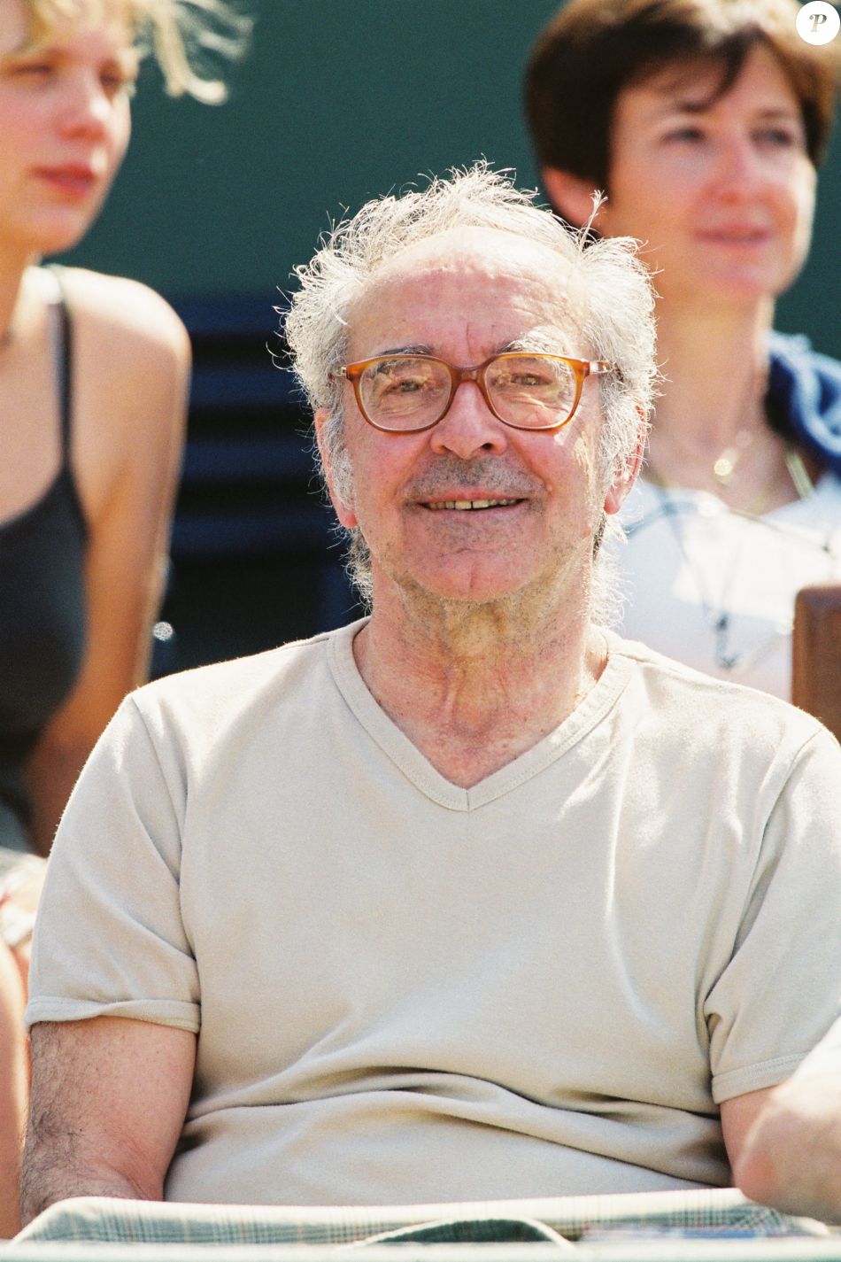 Archives - Jean-Luc Godard lors du tournoi de tennis de Roland Garros à ...