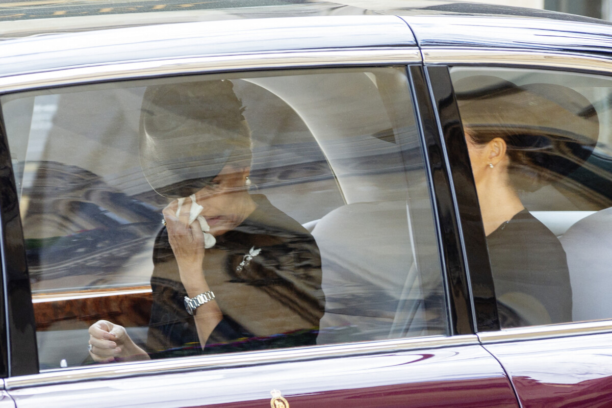 Photo : La comtesse Sophie de Wessex - Sorties du service funéraire à l ...