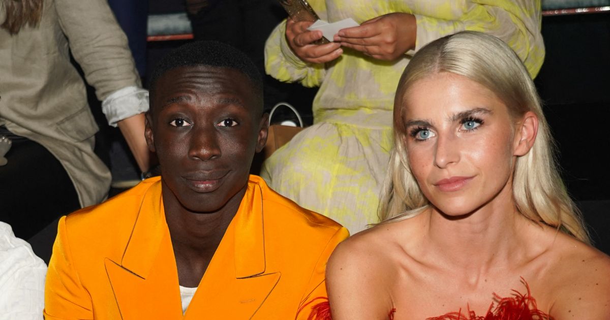 Khabi Lame and Caroline Daur - Photocall du défilé About You lors de la ...